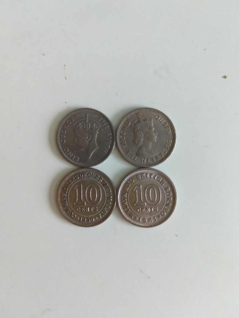 1950s and 1960s Malaya Coins Various Denominations, Hobbies & Toys ...