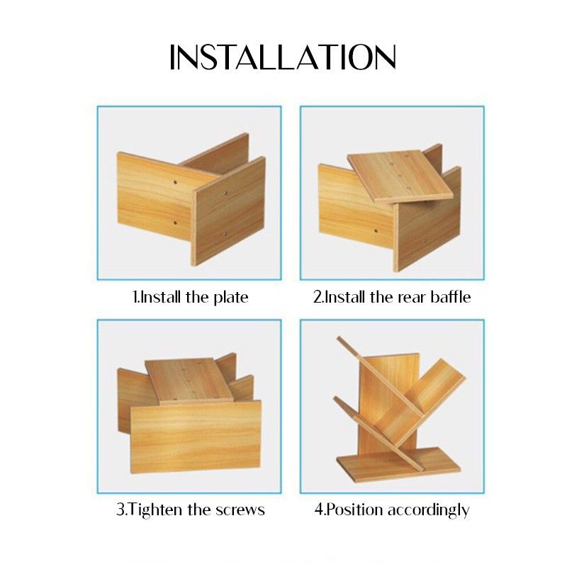 3 Layer Tree Shape Table Top Bookshelf, Furniture & Home Living, Home ...