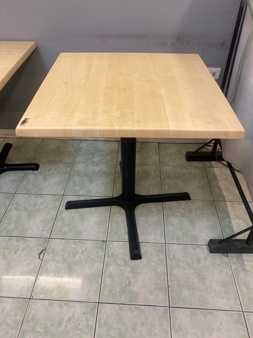 4 pcs Fast Food Tables For Take All, Furniture & Home Living, Furniture ...