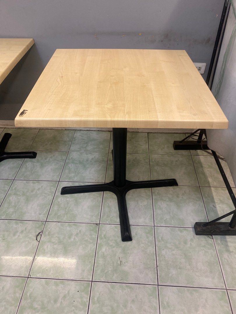 4 pcs Fast Food Tables For Take All, Furniture & Home Living, Furniture ...