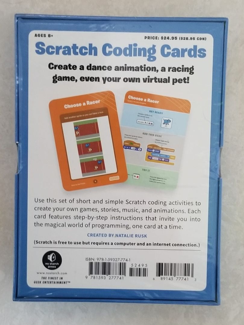 全新正版 小學 電腦科 課程 Scratch Coding Cards: Creative Coding Activities for Kids, 興趣及遊戲, 書本 & 文具, 小說 ...