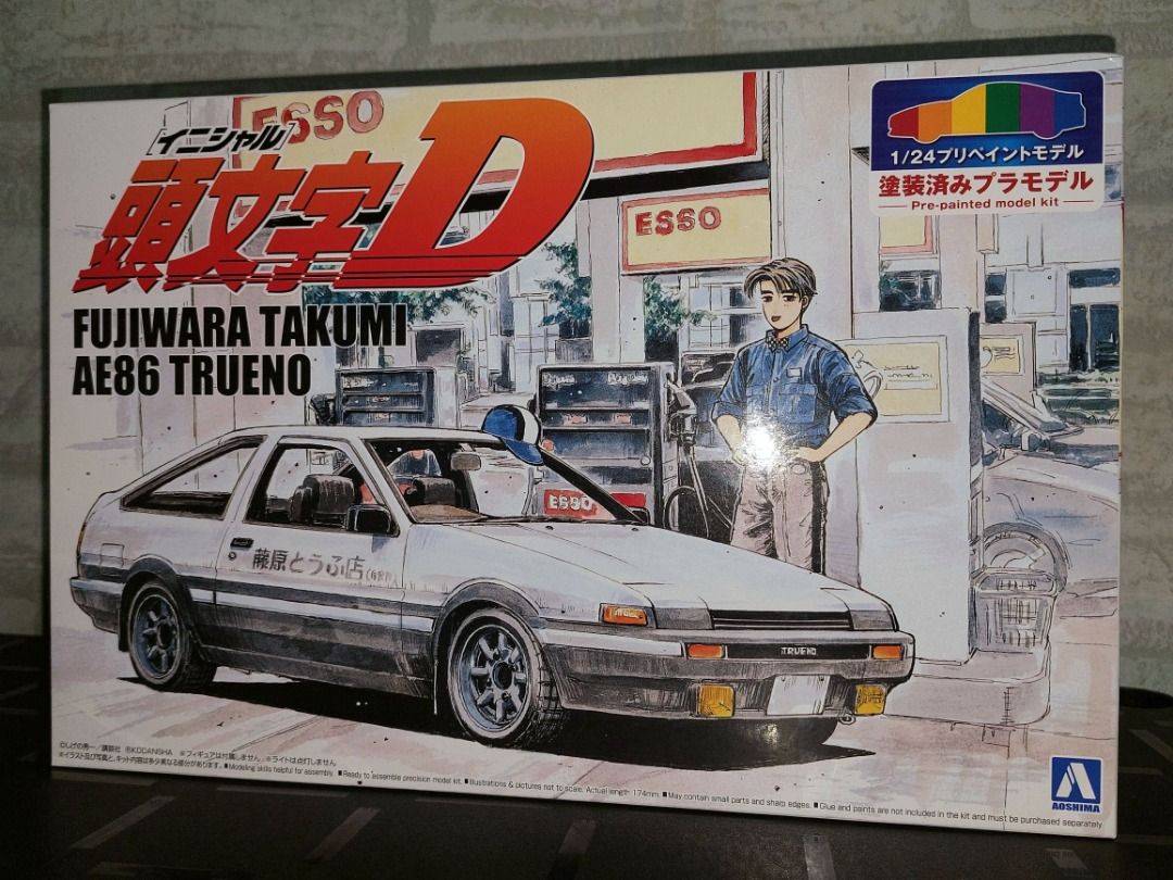 AE86 Sprinter Trueno 1/24 Scale Model Kit (Initial D) by Aoshima ...