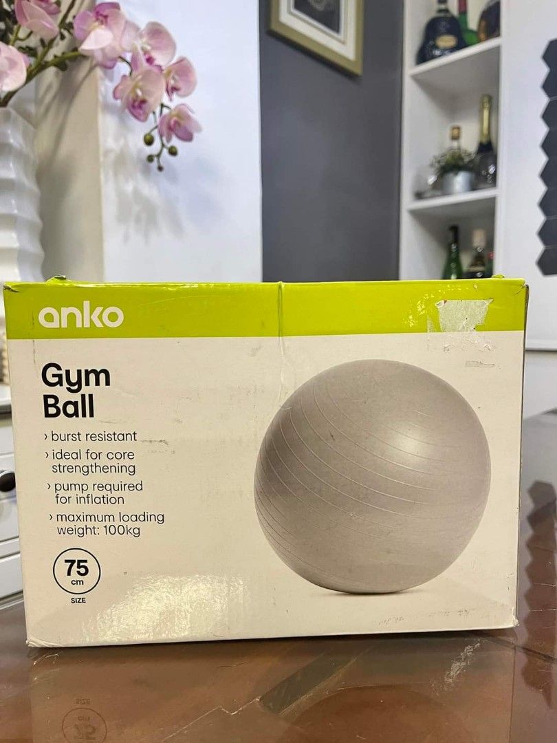 Anko Gym Ball - 75cm, Sports Equipment, Other Sports Equipment and ...
