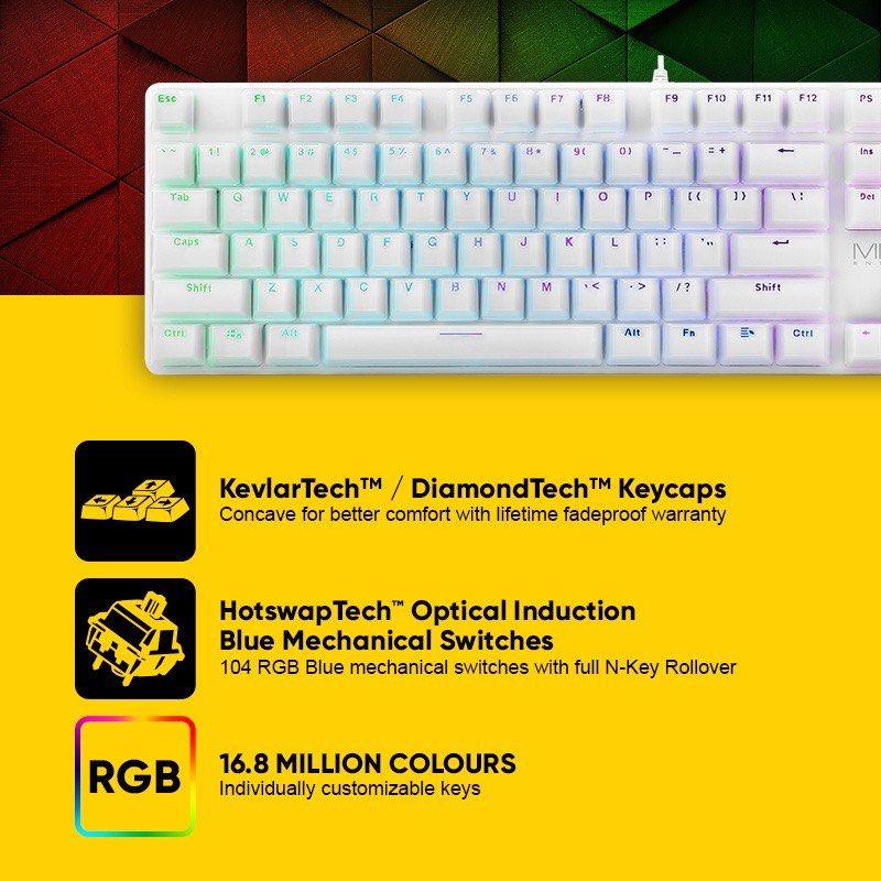 Armaggeddon Gaming Keyboard Optical Mechanical Fadeproof MKO-13R, Computers & Tech, Parts ...