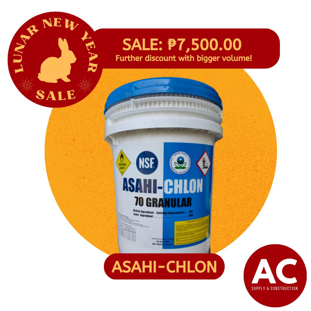 ASAHI-CHLON (CHLORINE / CALCIUM HYPOCHLORITE), Commercial & Industrial ...