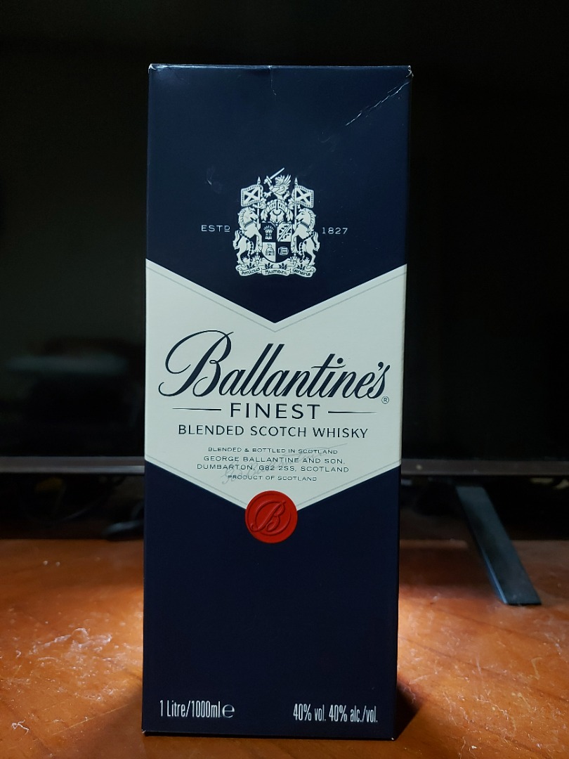 Ballantine's Finest Blended Scotch Whisky 1L, Food & Drinks, Beverages ...