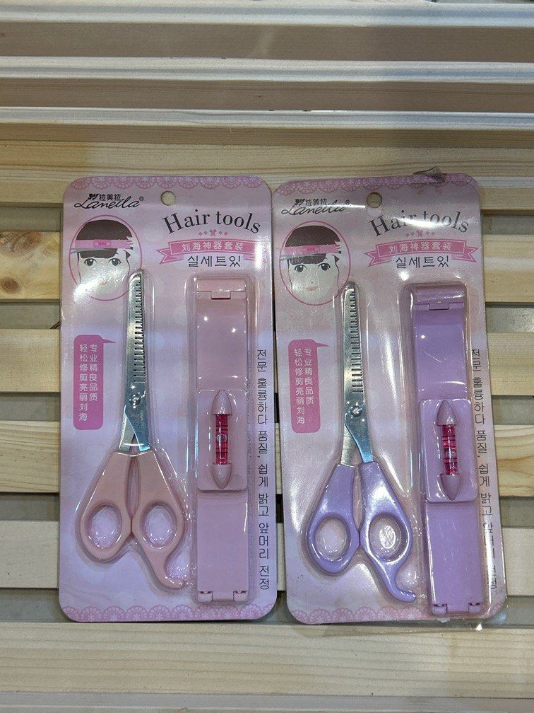 BANGS SCISSORS AND CLAMP, Beauty & Personal Care, Hair on Carousell