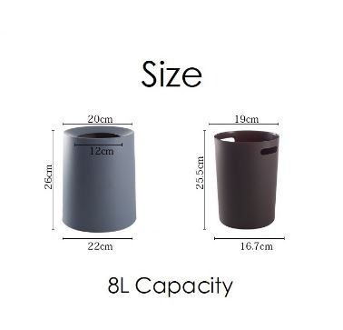 Bin, Minimalist, Nordic, Matte Thrash Bin, Waste Paper Bin, Home, Furniture & Home Living ...