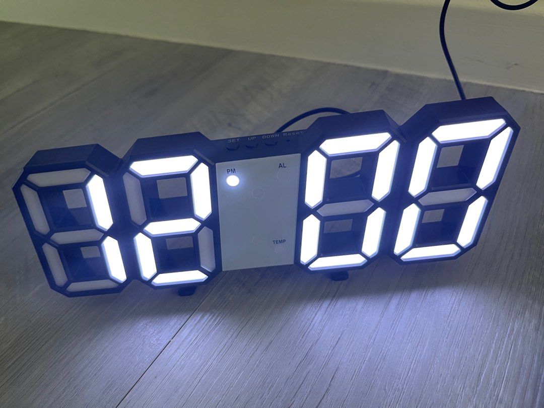 Brand New LED Time Display Clock, Furniture & Home Living, Home Decor ...