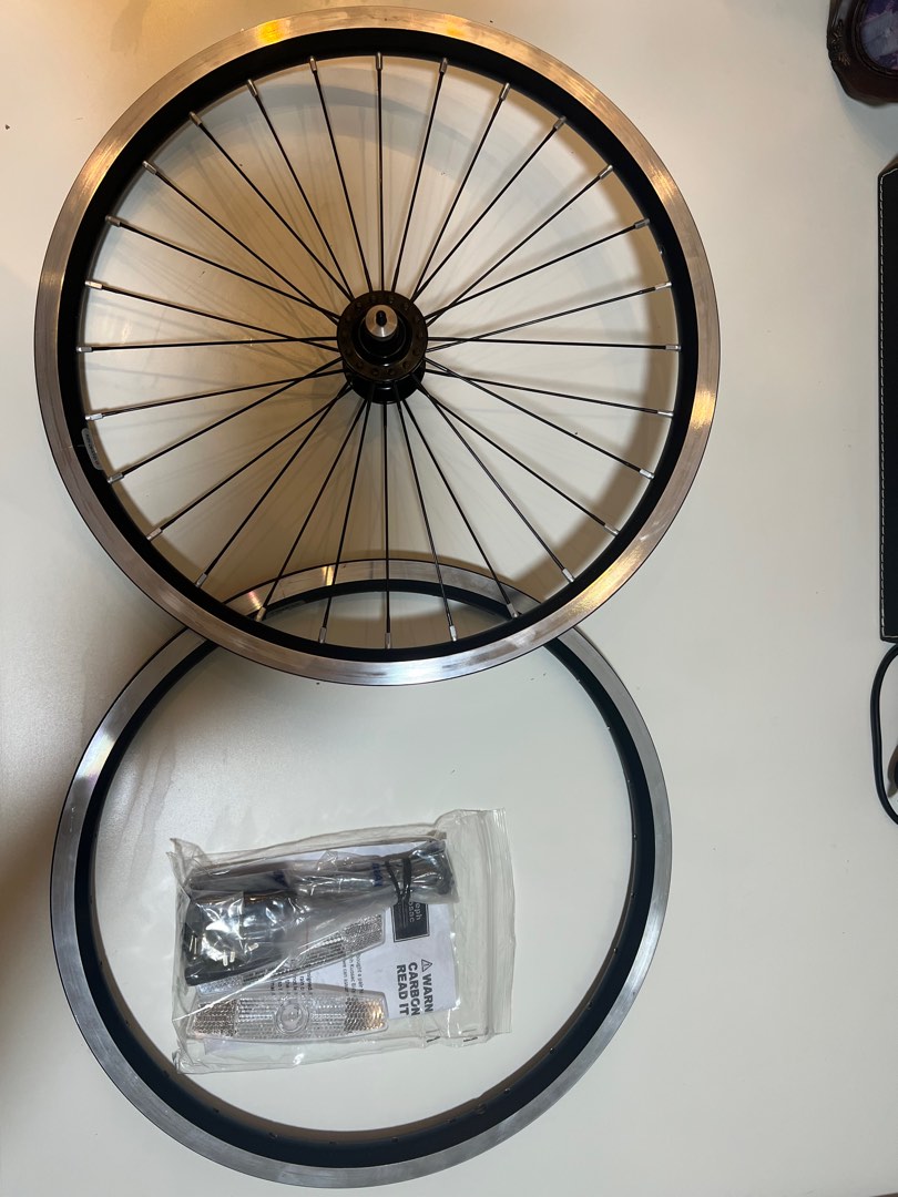 Brompton Superlight Wheels Black Edition , Sports Equipment, Bicycles ...