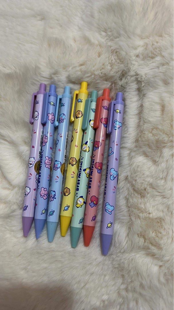 BT21 Mini Gel Pens, Hobbies & Toys, Stationary & Craft, Craft Supplies ...