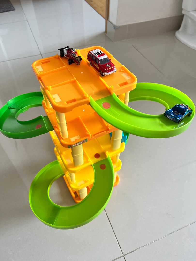 Car park tower including big fire truck, Hobbies & Toys, Toys & Games ...
