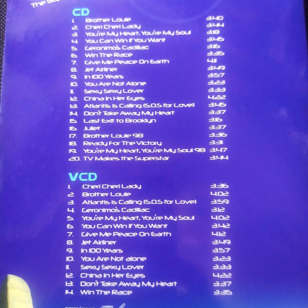 CD VCD Modern Talking - Super Best Hits Music and Video. New unsealed, Hobbies & Toys, Music ...