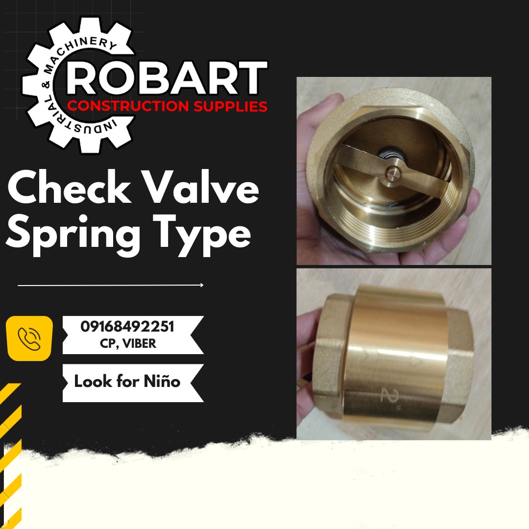 Check Valve Spring Type, Commercial & Industrial, Construction Tools ...