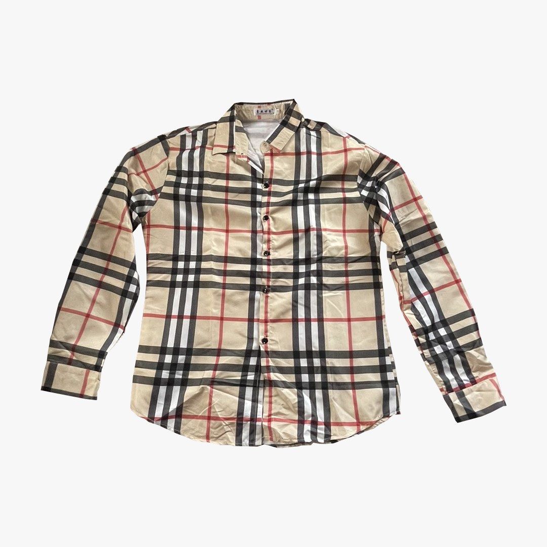 Checkered Long Sleeves Polo, Men's Fashion, Tops & Sets, Tshirts & Polo ...