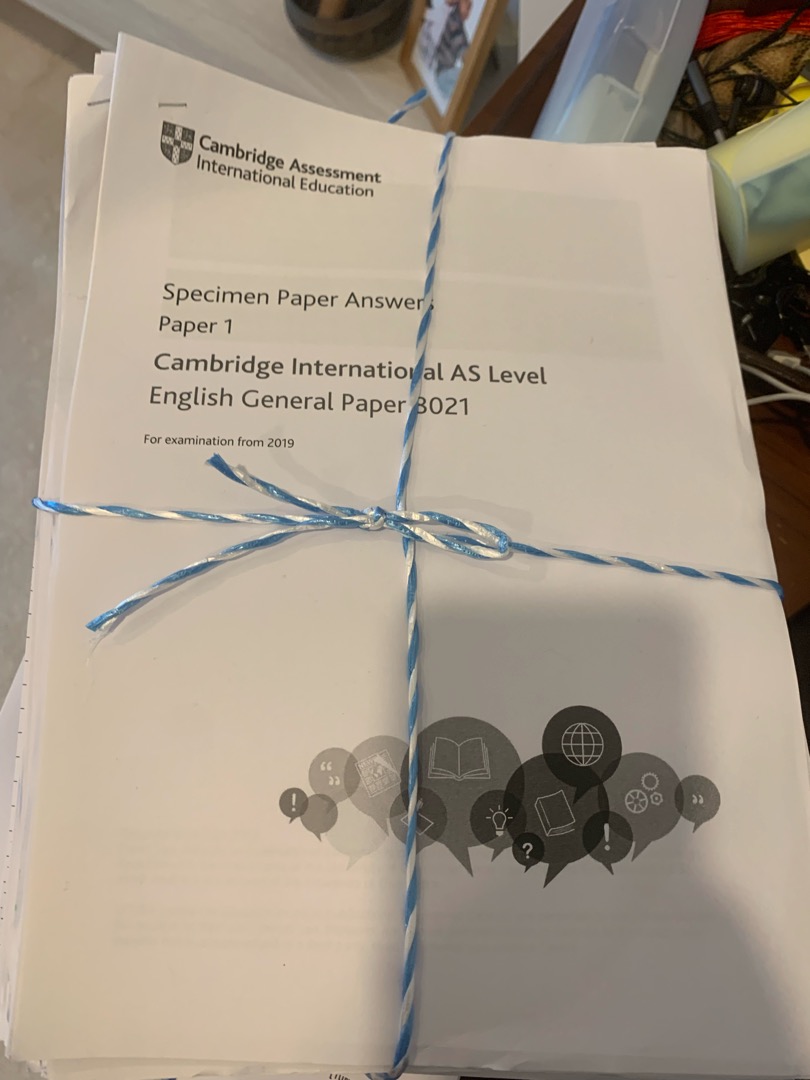 CIE AS level past papers, Hobbies & Toys, Books & Magazines, Assessment ...