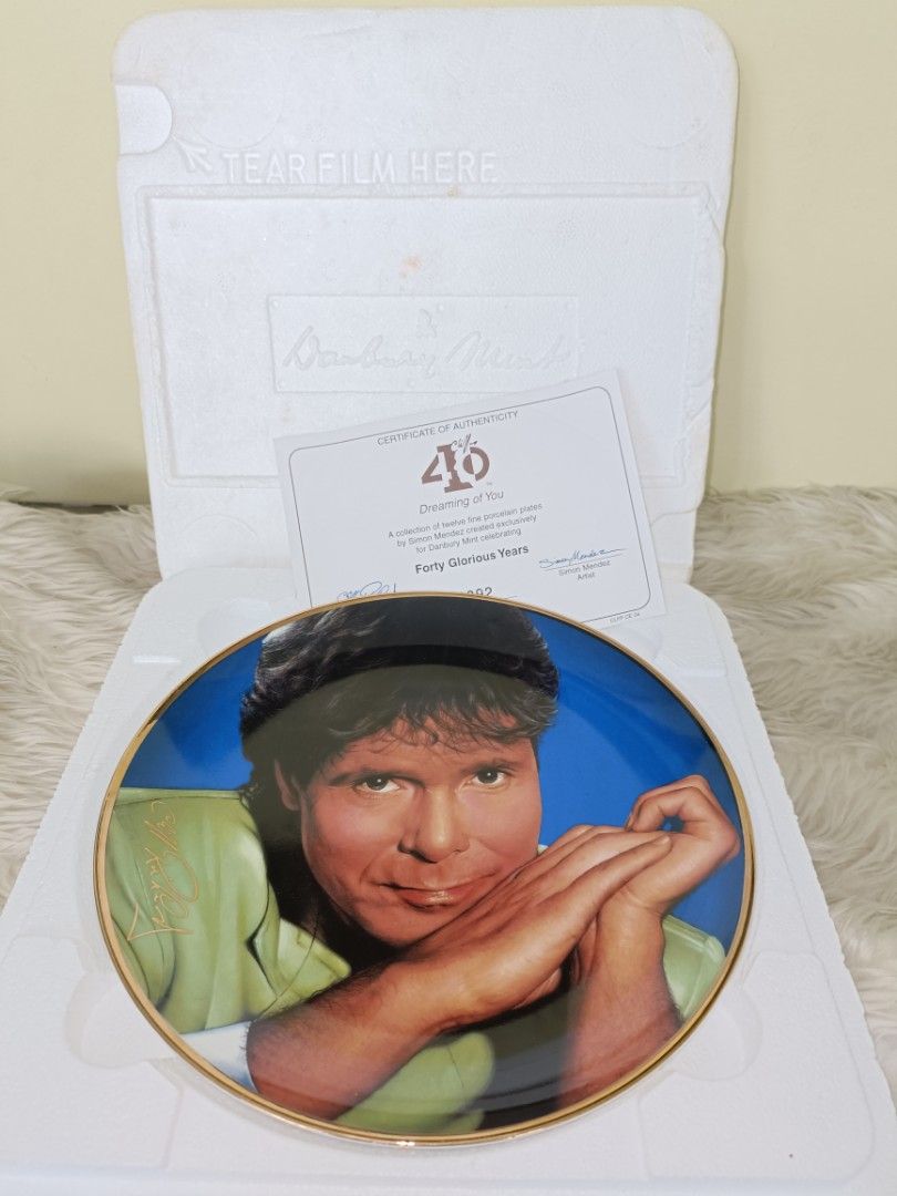 Cliff Richard's Collectible deco plate with Autograph, Furniture & Home ...