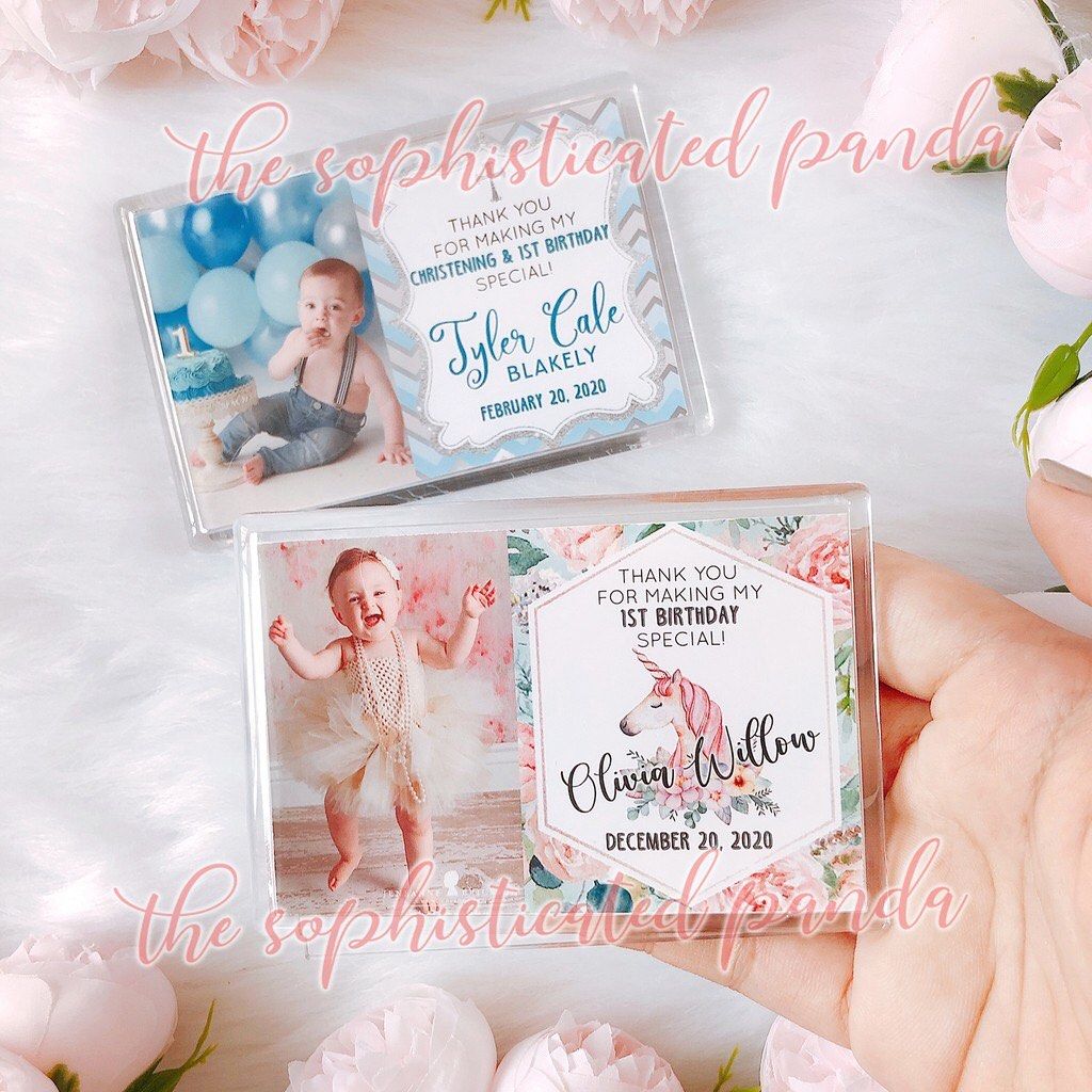 COD Acrylic Ref Magnet Souvenirs Christening Dedication Birthday Party ...