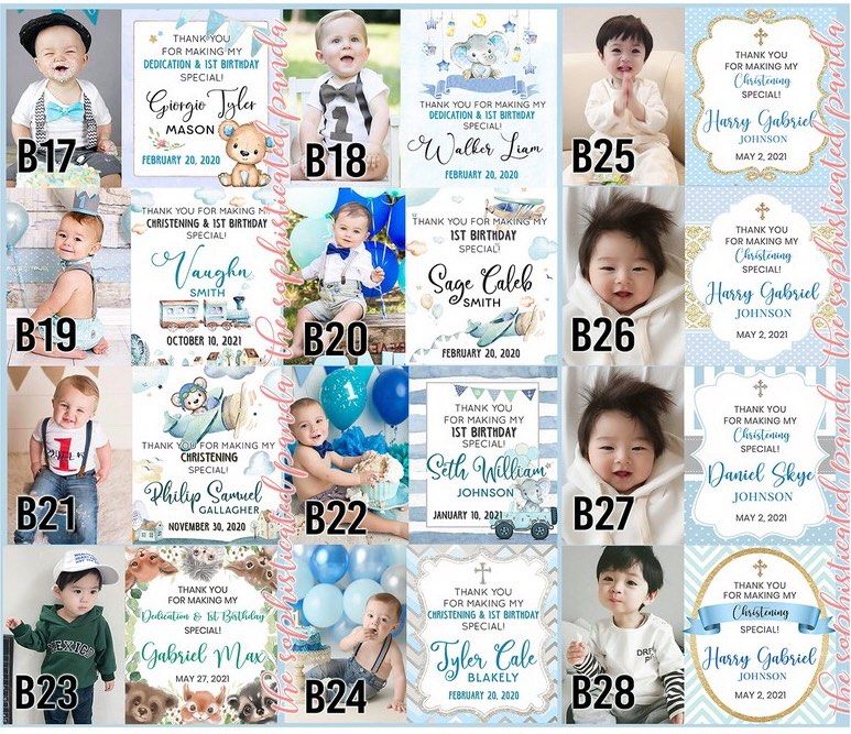 COD Acrylic Ref Magnet Souvenirs Christening Dedication Birthday Party ...