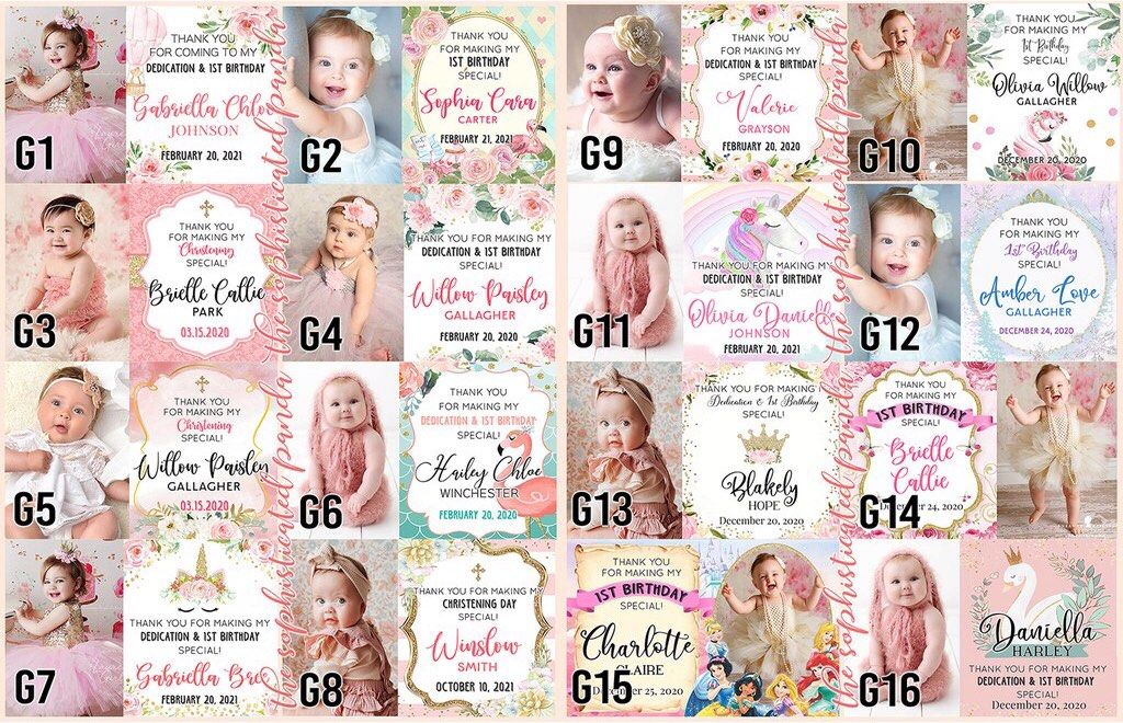 COD Acrylic Ref Magnet Souvenirs Christening Dedication Birthday Party ...