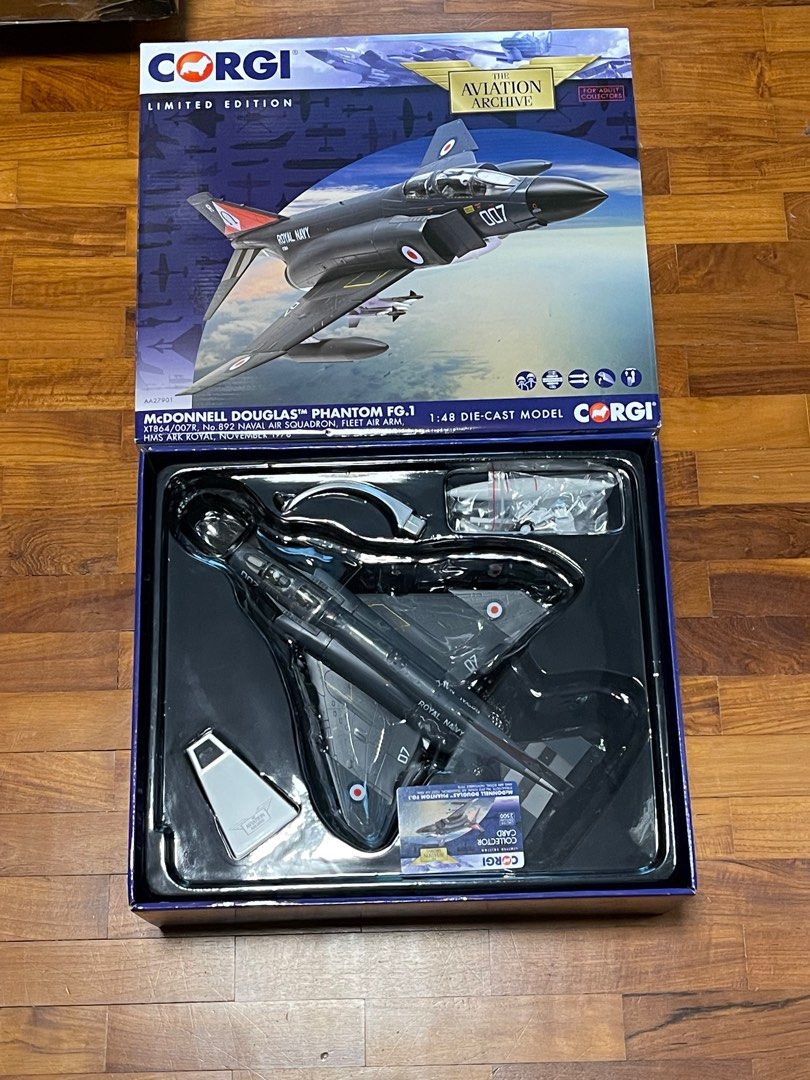 Corgi diecast fighter Jet 1/48 scaled. F4 Phantom, Hobbies & Toys, Toys ...