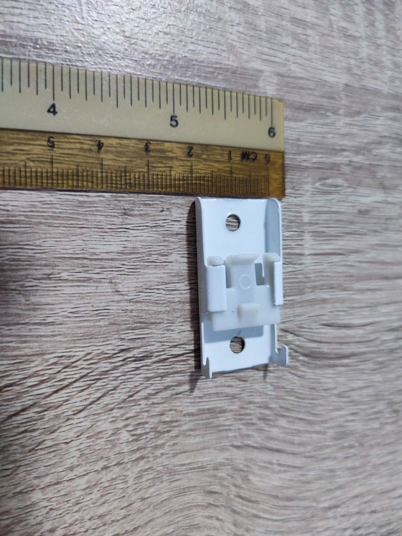 Curtain track/rail ceiling clamp/top bracket/mount, Furniture & Home ...