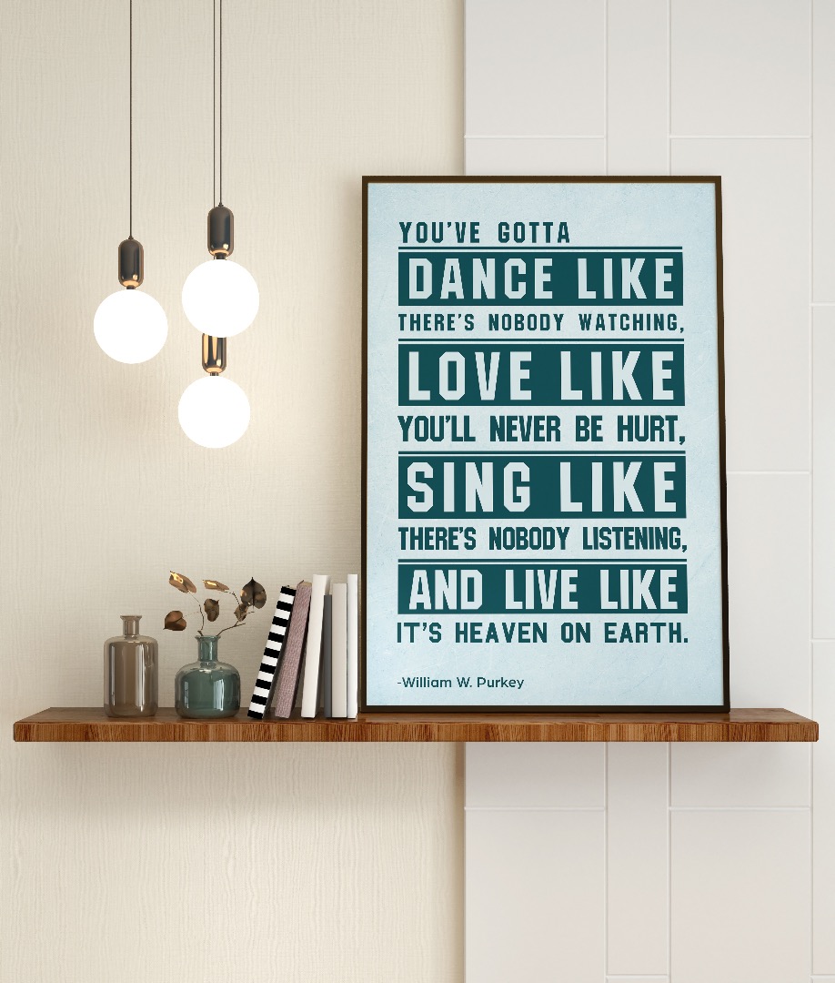 Decorate with inspiring quotes in frame, Furniture & Home Living, Home ...