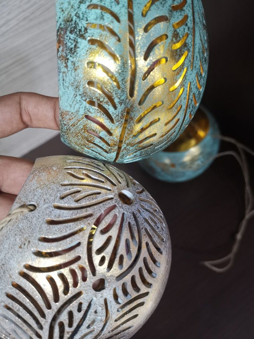 Decorative light bamboo bowls, Furniture & Home Living, Home Decor ...