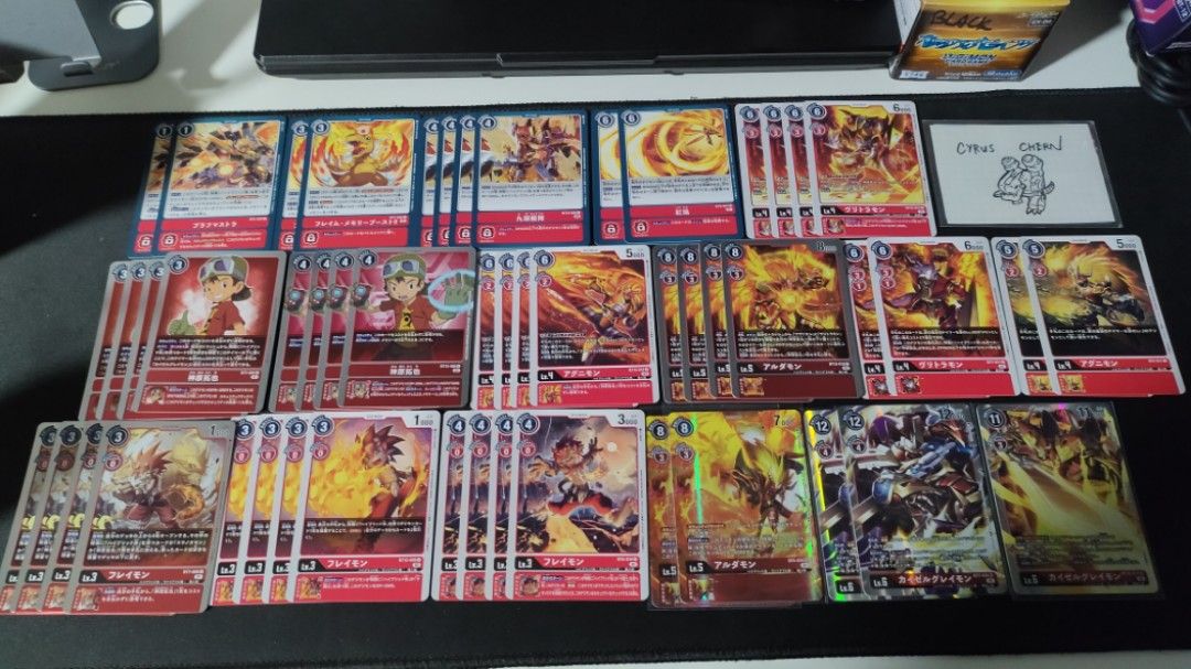 Digimon Red Hybrid Set, Hobbies & Toys, Toys & Games on Carousell