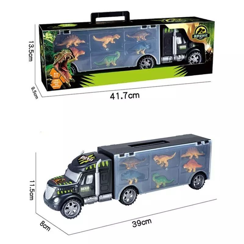 Dinosaurs Transport Car Carrier Truck Toy with Dinosaur Toys Inside ...