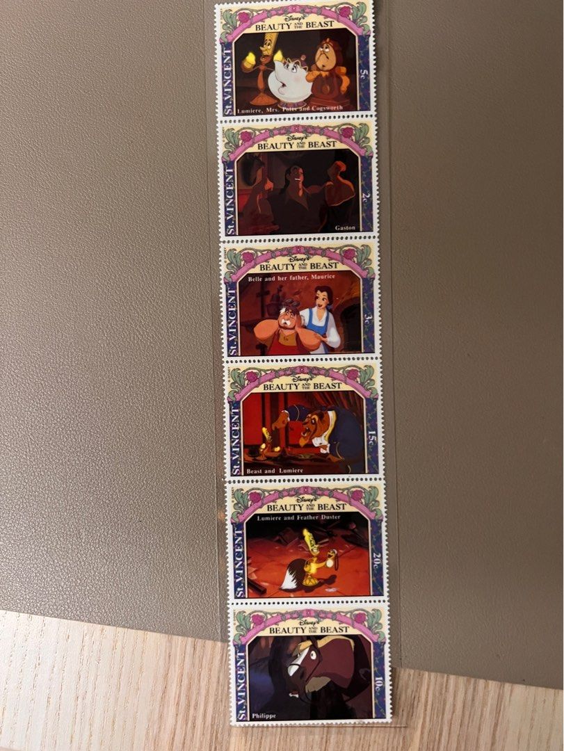 Disney Beauty & the Beast Stamp Collection, Hobbies & Toys, Memorabilia ...