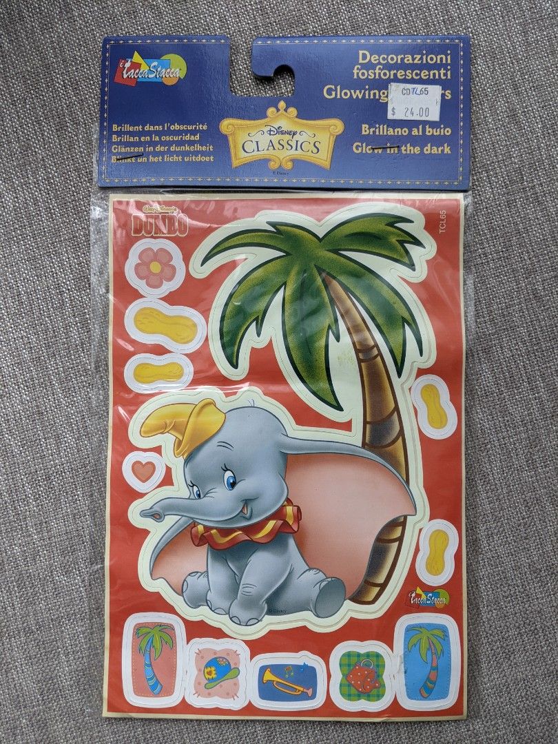 Disney Dumbo Glowing Sticker, Hobbies & Toys, Stationery & Craft, Other ...