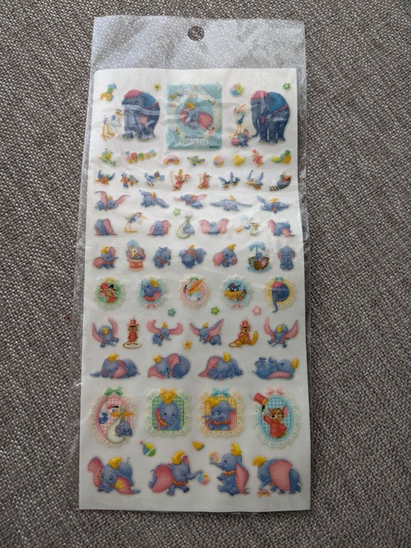 Disney Dumbo Stickers, Hobbies & Toys, Stationery & Craft, Stationery ...