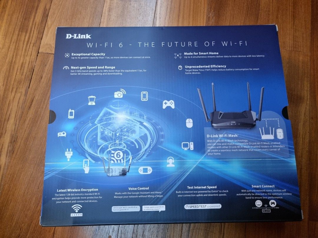 D-link AX 1500 wifi 6 mesh router, Computers & Tech, Parts ...