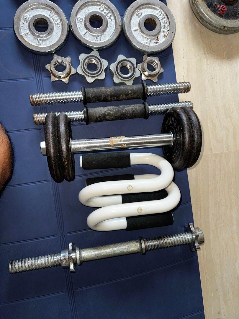 Dumbbell Set, Sports Equipment, Exercise & Fitness, Weights & Dumbbells ...