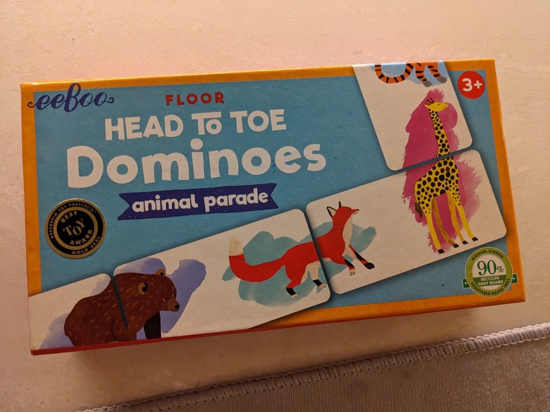 eeboo Head to Toe Animal Dominoes, Hobbies & Toys, Toys & Games on ...