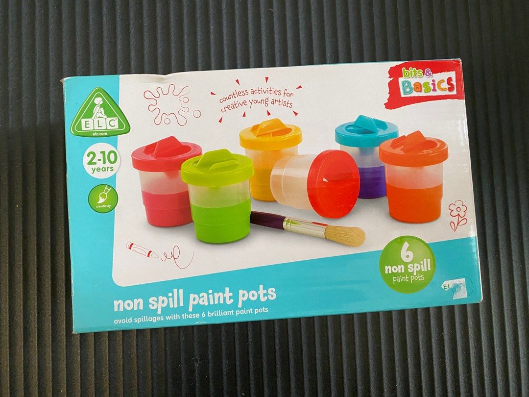 ELC non spill paint pots $60, 興趣及遊戲, 手作＆自家設計, 文具及工藝 - 畫作及印刷品 - Carousell