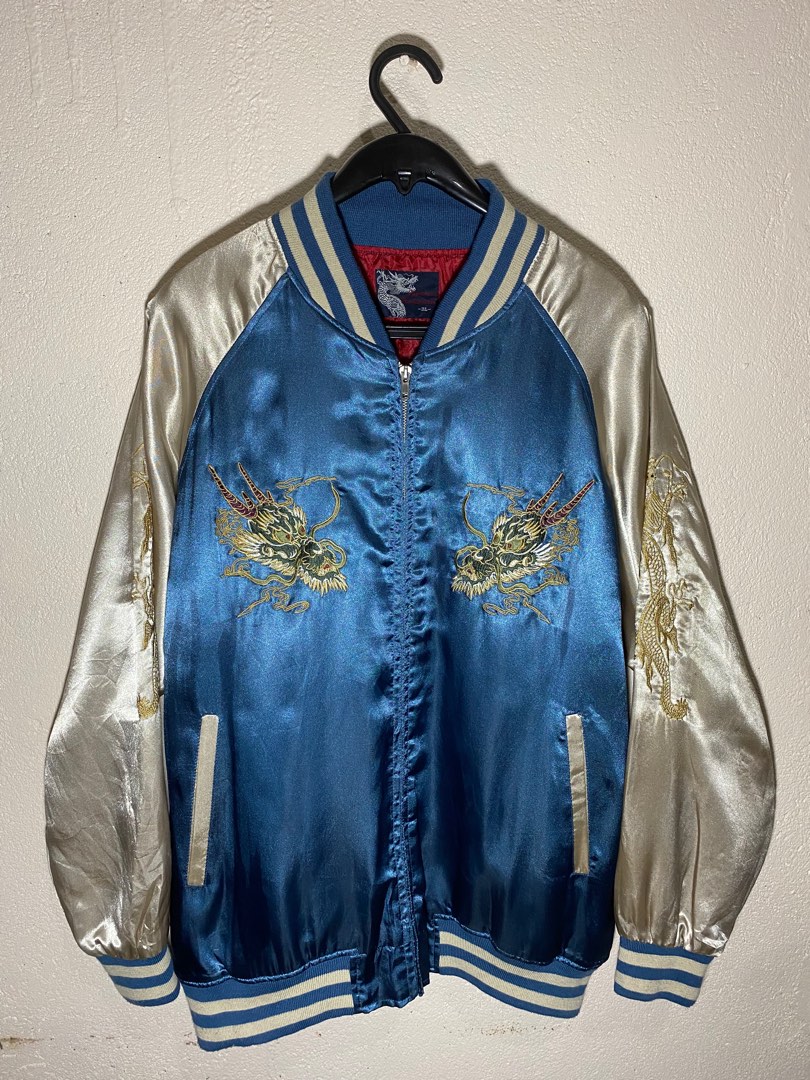 Embroidered Japanese Bomber Jacket, Women's Fashion, Coats, Jackets and ...