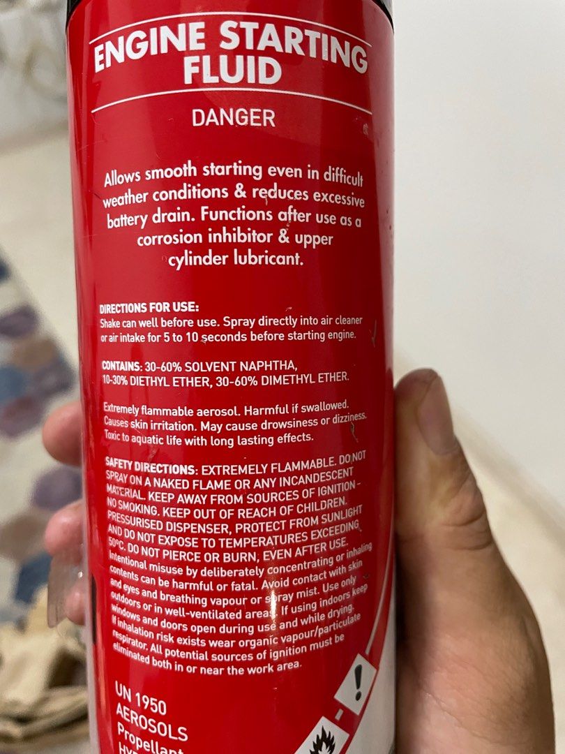 Engine Starting Fluid, Motorcycles, Motorcycle Accessories on Carousell