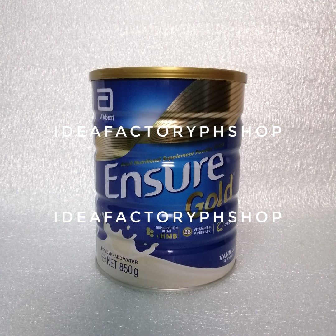 Ensure Gold Vanilla HMB 850g Adult Nutrition Supplement Powder Drink, Food & Drinks, Beverages ...