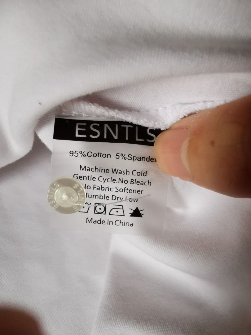 Esntls white henley- 3 button, Men's Fashion, Tops & Sets, Tshirts ...