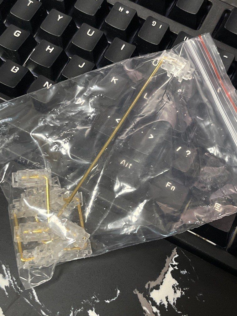 Everglide Panda V3 Plate Mounted Stabilizers Stabs Cl;earWhite Gold ...