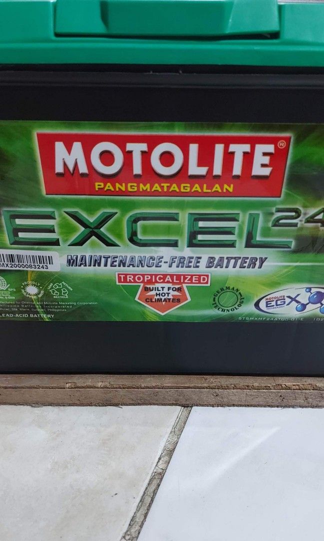 Excel 24 MOTOLITE BATTERY, Car Parts & Accessories, Other Automotive ...