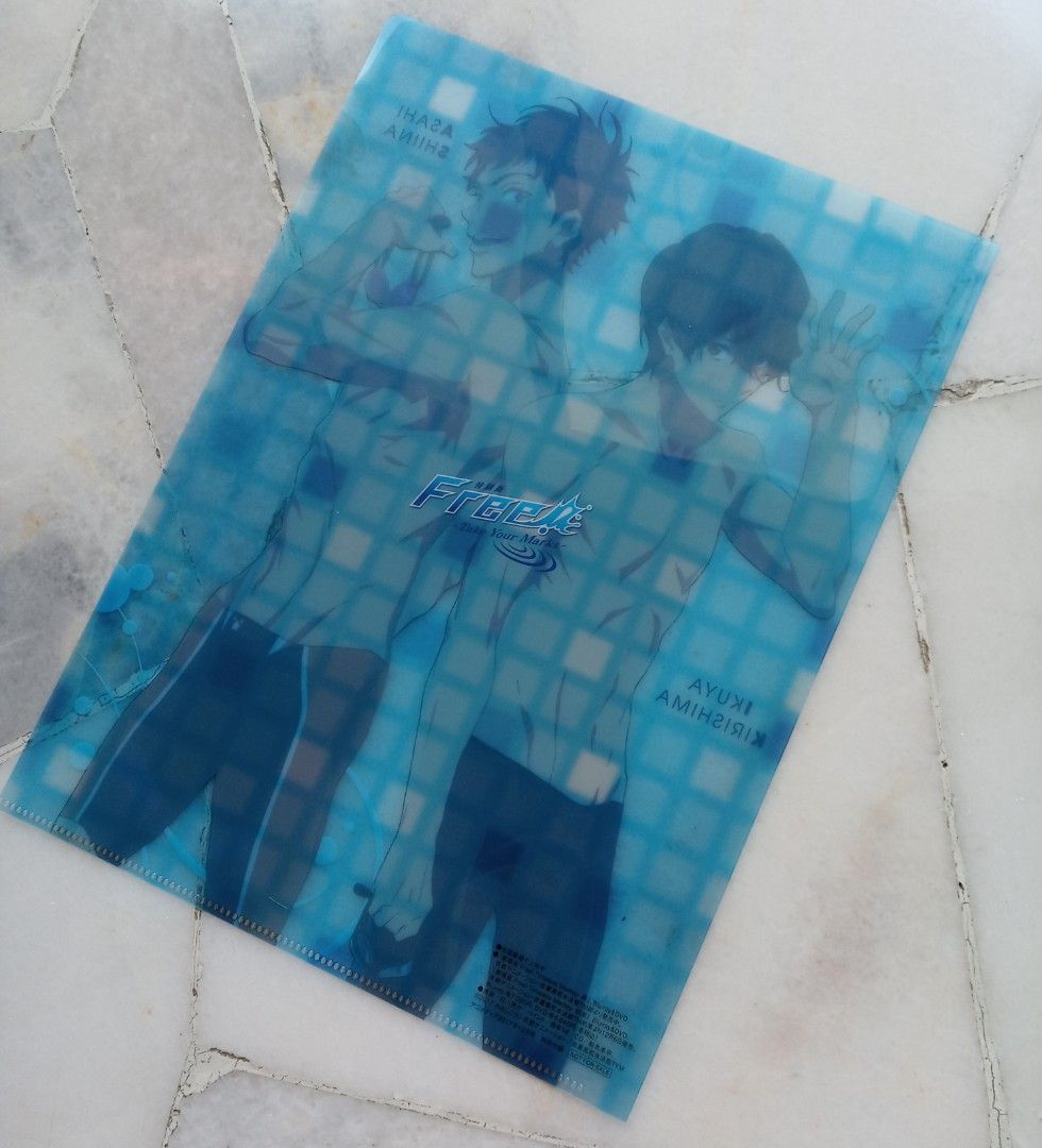 Fail plastik bentuk L anima Jepun Free!动漫Free!男子游泳部文件夹Free! A4 size L ...