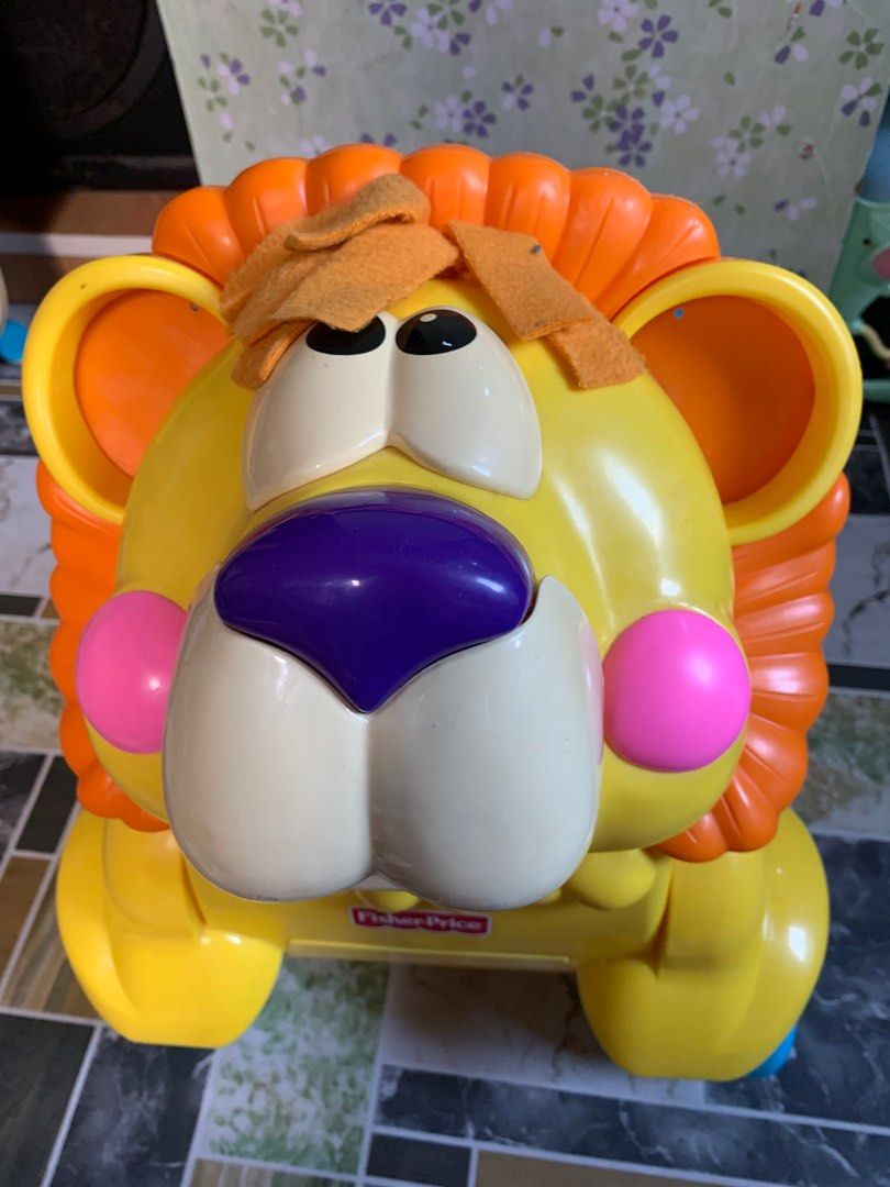 Fisher Price Stride-to-Ride Lion Baby Push Walker, Hobbies & Toys, Toys ...