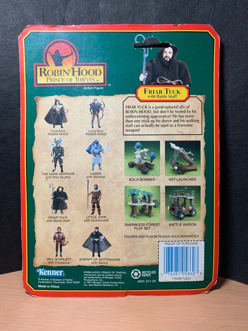 Friar Tuck Robin Hood Prince of Thieves Kenner vintage figure, Hobbies ...