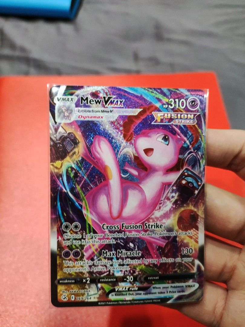 Fusion Strike Mew Vmax AA, Hobbies & Toys, Toys & Games on Carousell
