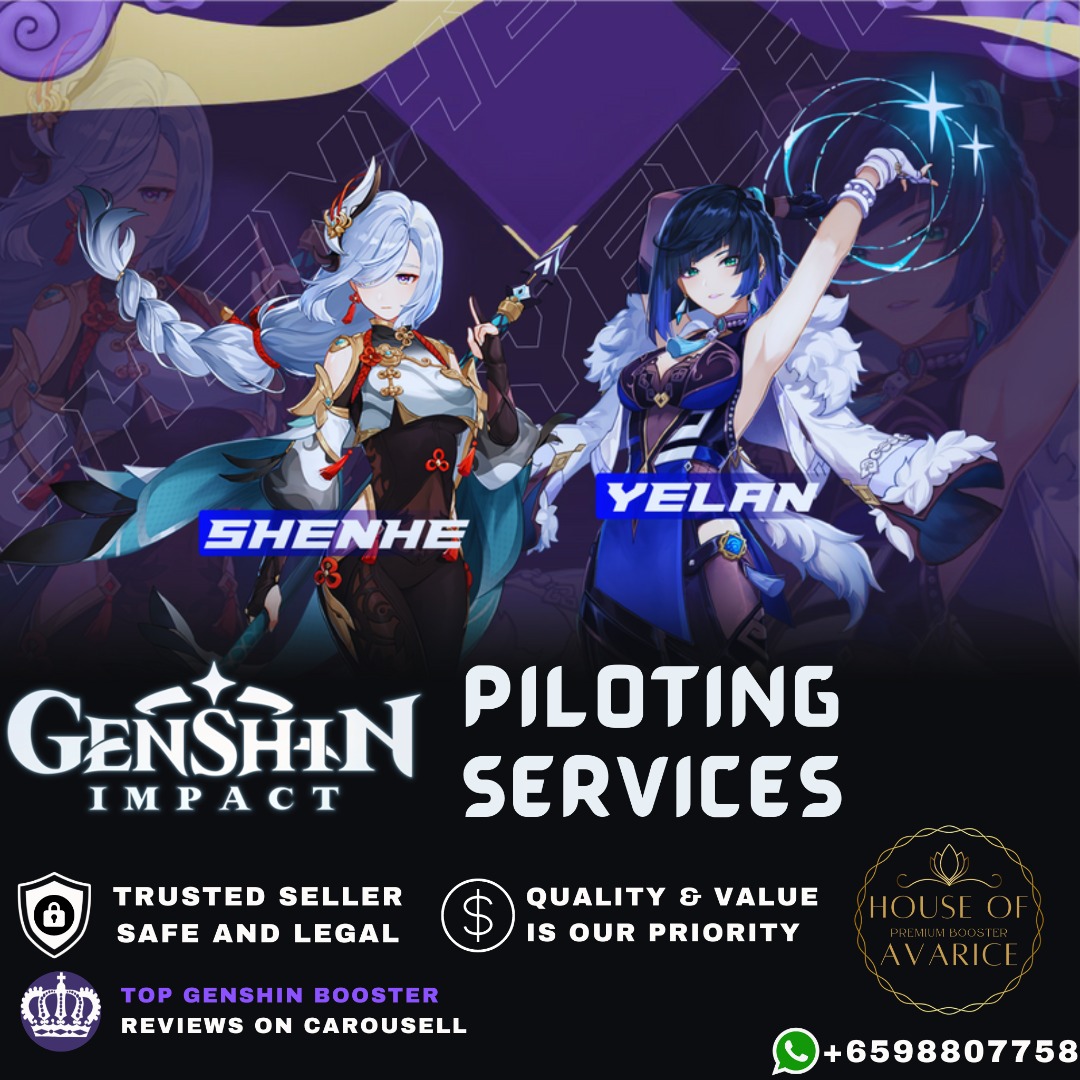 Genshin Impact Boost Boosting Material Collection Pilot Service/Farming ...