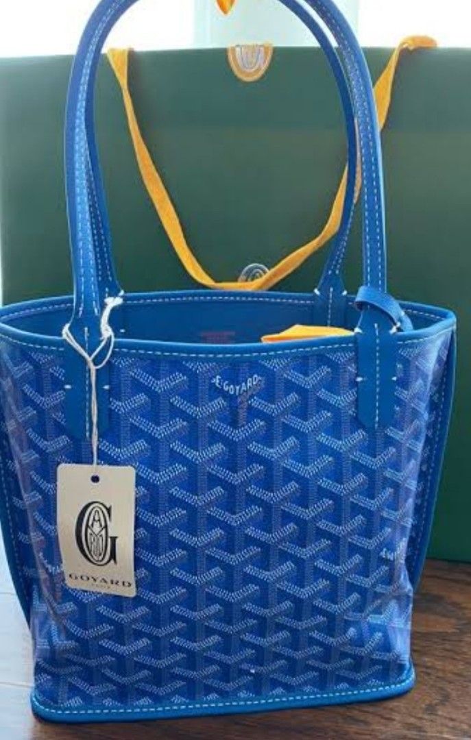 Goyard mini anjou blue ciel, Barang Mewah, Tas & Dompet di Carousell