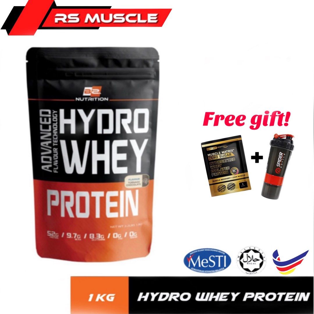 Halal Hydrowhey Protein Bs Nutrition 1kg, Health & Nutrition, Health ...